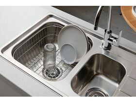 Posh Solus MK3 1 3/4 Bowl Inset Sink, 1 Taphole, Left Hand Bowl Stainl ...